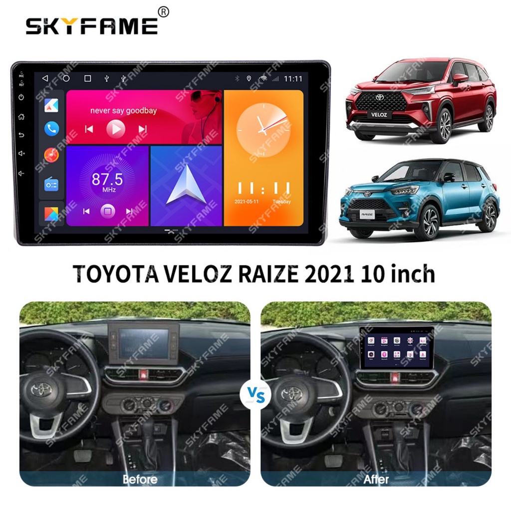 Android SCREEN INSTALLING SURFACE FOR TOYOTA VELOZ 2021-2025 WITH POWER ...