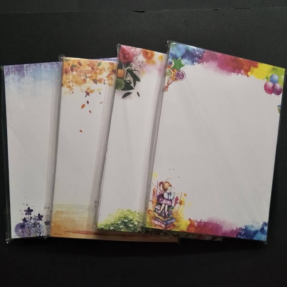 A4 Multipurpose Color Fancy Card Paper (Kertas Folio) Binding Cover ...