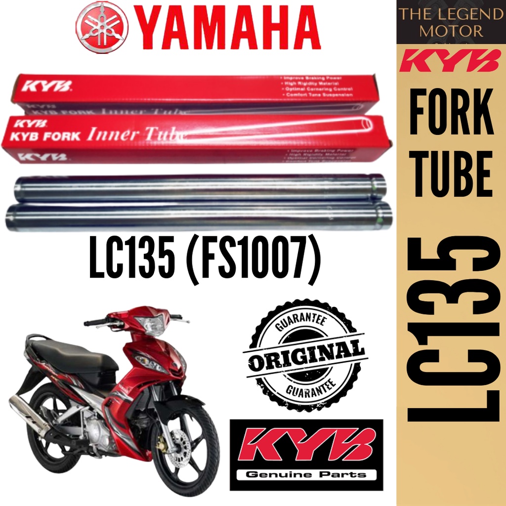 100% ORIGINAL KYB YAMAHA LC135 V1-V7 LC 135 135LC (FS 1007) (FS1013) 1 SET FORK TUBE INNER FOCK ...