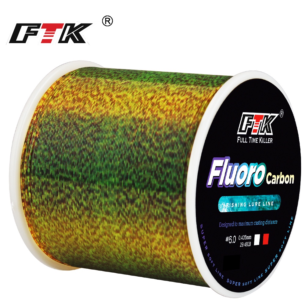 FTK 300M Fluorocarbon Coating Carbon Fiber Monofilament Leader Line ...