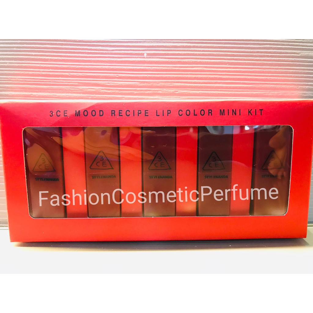 3Ce Mood Recipe Matte Lipstick Mini Size (5 Pcs) | Shopee Malaysia