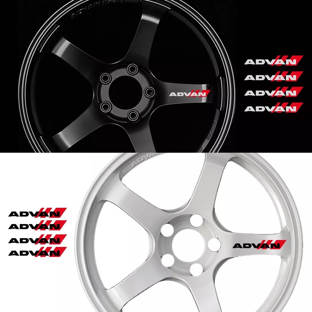 Advan RIM STICKER 100mm*20mm PVC High Quality white black | Shopee Malaysia