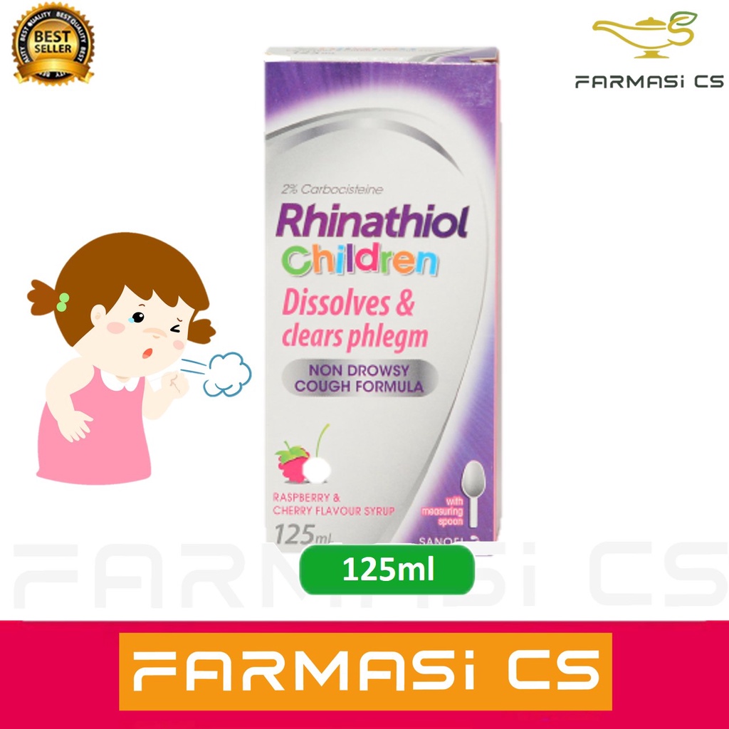 Rhinathiol Children Dissolves and Clear Phlegm 2% Carbocisteine 125ml ...