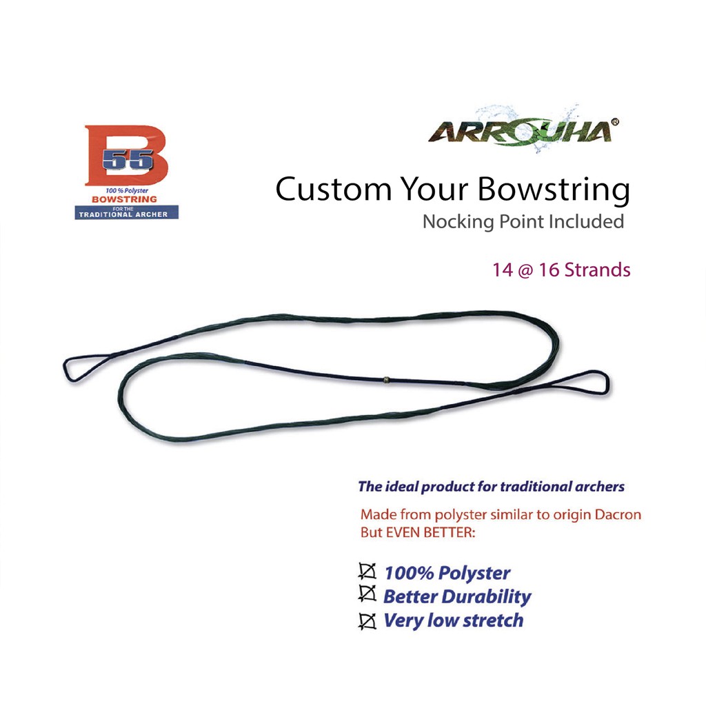 Traditional Bow String BCY B55 Overlength Custom Made Choose Your Size ...