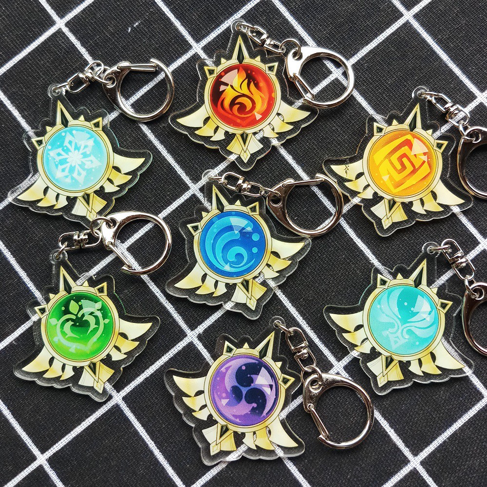 Genshin Impact Keychain ( Elemental) | Shopee Malaysia