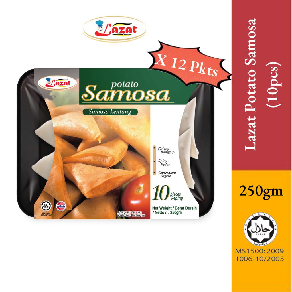 Lazat Samosa Potatoes Frozen (10pcs x 12 Packs x 250g) | Shopee Malaysia