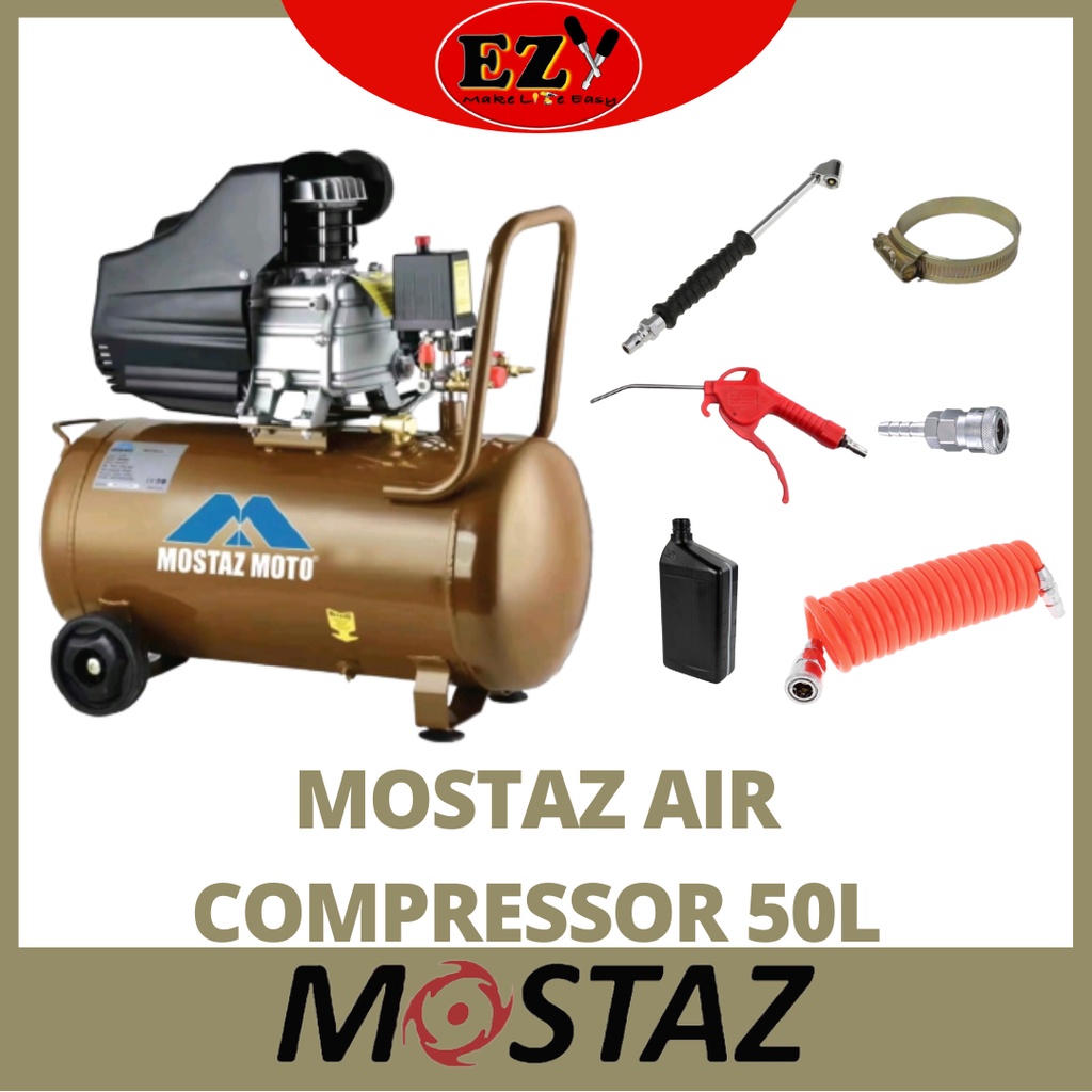 Mostaz Motor Air Compressor (60L 3hp) MSAC60-3.0 100% Copper Wire Motor ...