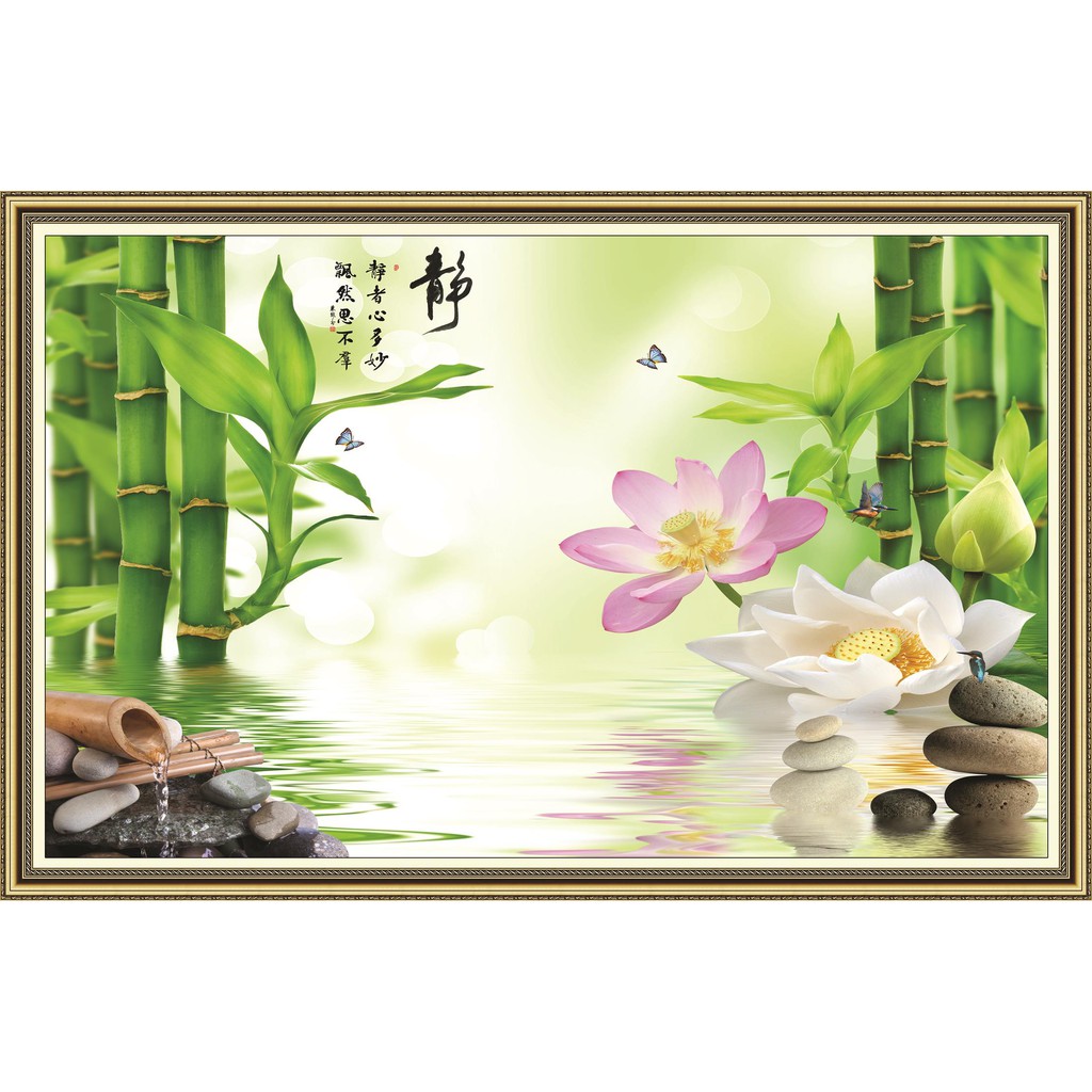 3d wall painting for Spa Decoration Tam Tinh Painting FL0114K with Kim ...