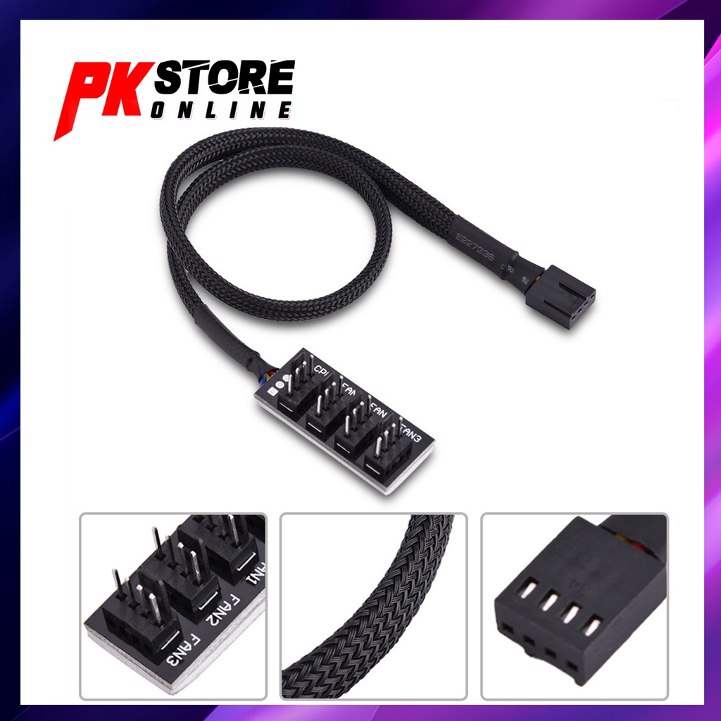 PWM FAN HUB, 4-PIN COMPUTER CPU / CHASSIS FAN POWER MULTIPLEXER ...