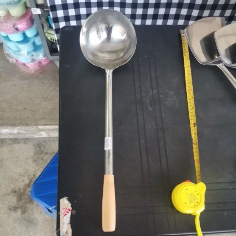 Sudip/senduk Masak Panas Stainless Steel pemegang kayu /LADLE WITH WOOD ...