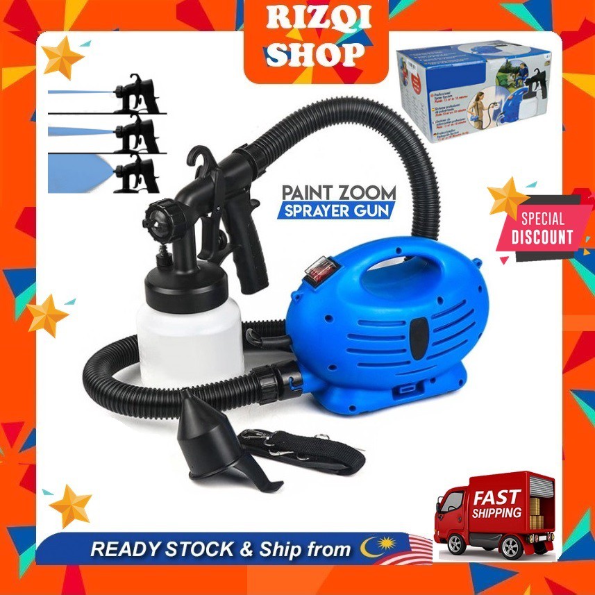Penyembur Cat Mudah Pantas Painting Electric Spray Gun Multi Function ...