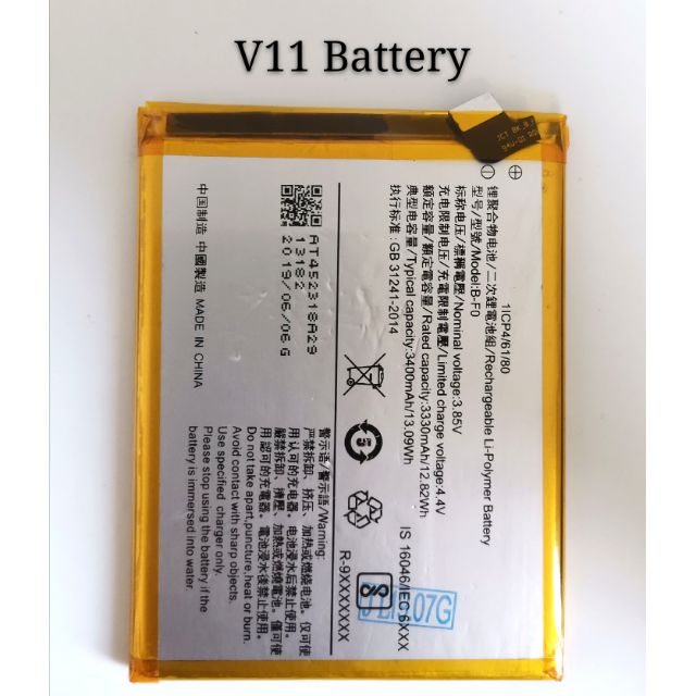 FOR VIVO V11 /V11 PRO ORIGINAL BATTERY B-F0 (3330MAH) | Shopee Malaysia