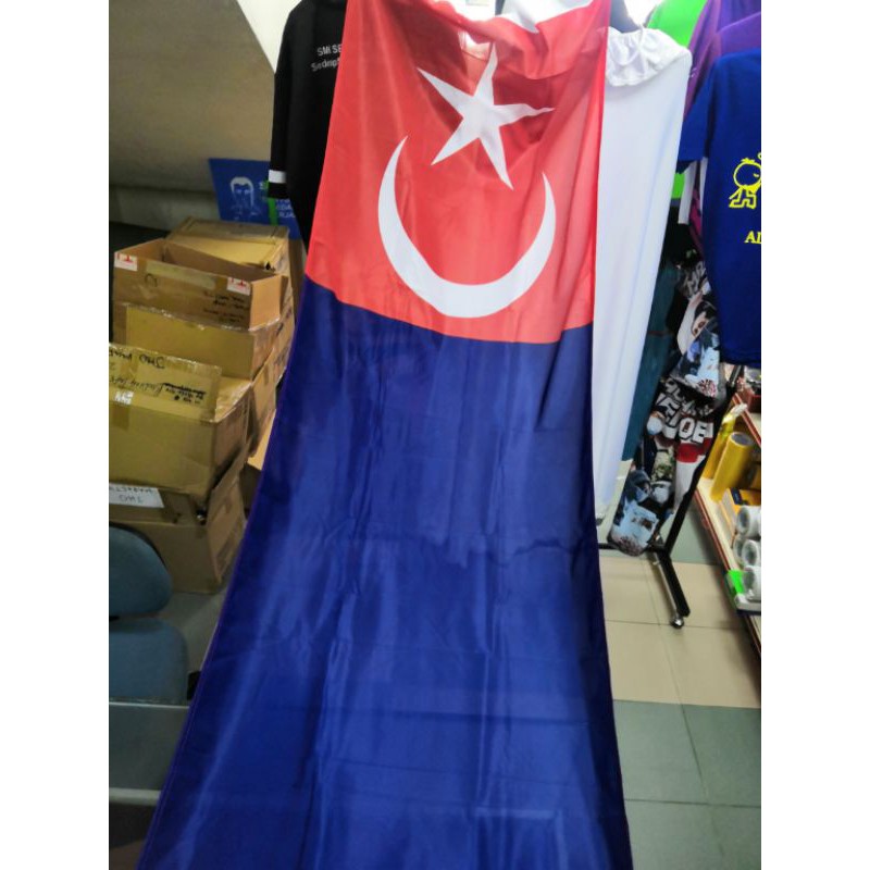 BUNTING BENDERA JOHOR HIGH QUALITY 2' X 8' KAIN POLYMESH (READY STOCK!!!) | Shopee Malaysia