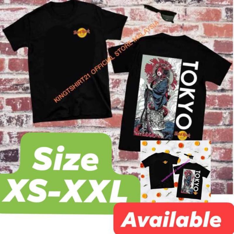 🔥HARD ROCK TOKYO🔥 BAJU DEWASA UNISEX DESIGN HIGH QUALITY 100% COTTON ...