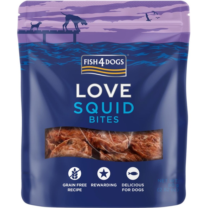 Fish 4 Dogs LOVE SQUID BITES 80g | Shopee Malaysia