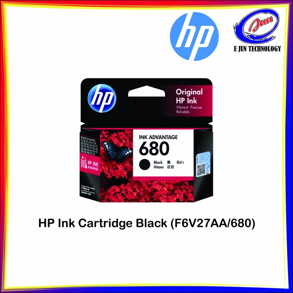 HP 680 Black (F6V27AA/680) / Tri-color (F6V26AA/680) Original Ink ...