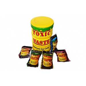Toxic Waste Yellow Sour Candy 42g | Shopee Malaysia