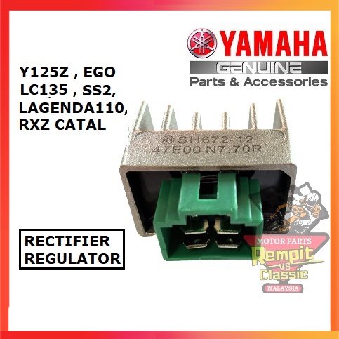 REMPIT Y125Z Rectifier Regulator Y125ZR RXZ CATALYZER Y110 SS2 EGO SRL110 LC135 V1 V2 V3 V4 V5 ...