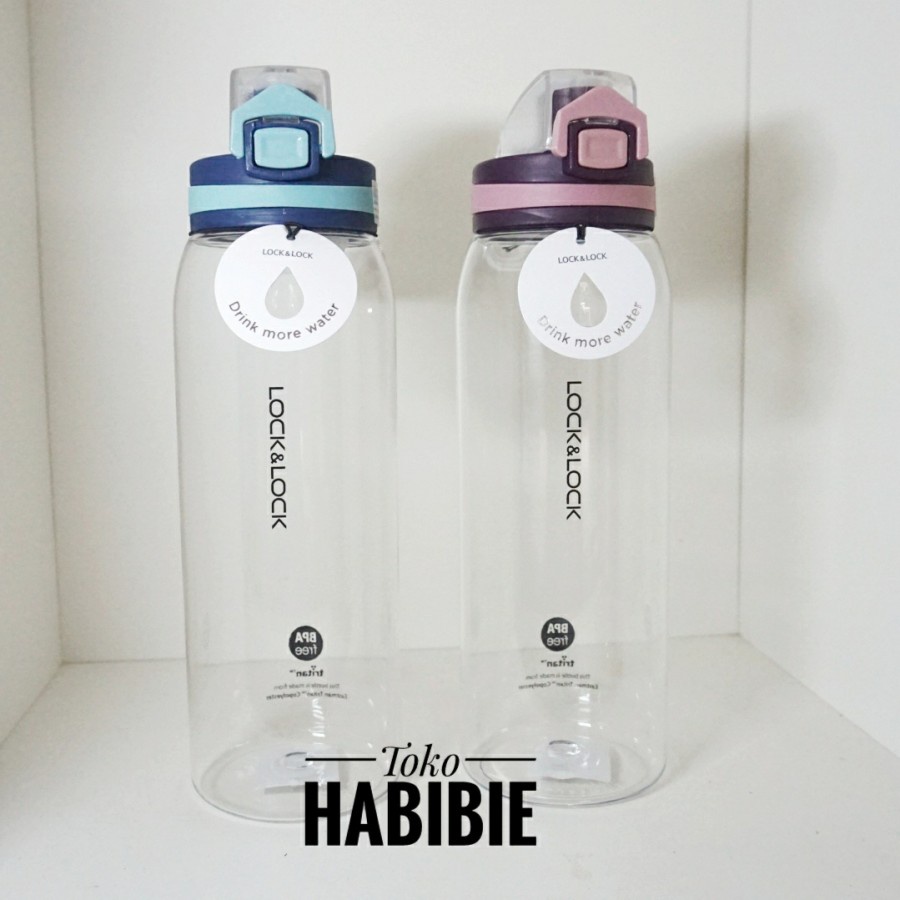 Lock&lock Lock n Lock One Touch Sport Water Bottle 900 ml Plastic ...