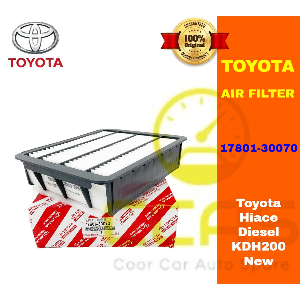 (100% ORIGINAL ) Toyota Air Filter - Toyota Hiace Diesel KDH200 New ...