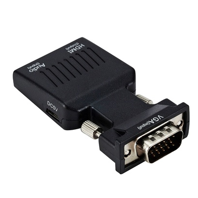 VGA to HDMI Adapter with Audio(PC VGA Source Output to TV/Monitor with ...