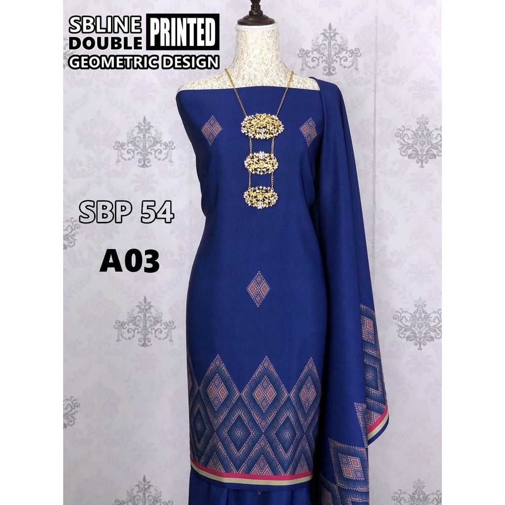 KAIN SB LINE PRINTED GEOMETRIC DESIGN BIDANG 45" (HARGA UTK 0.5 METER ...