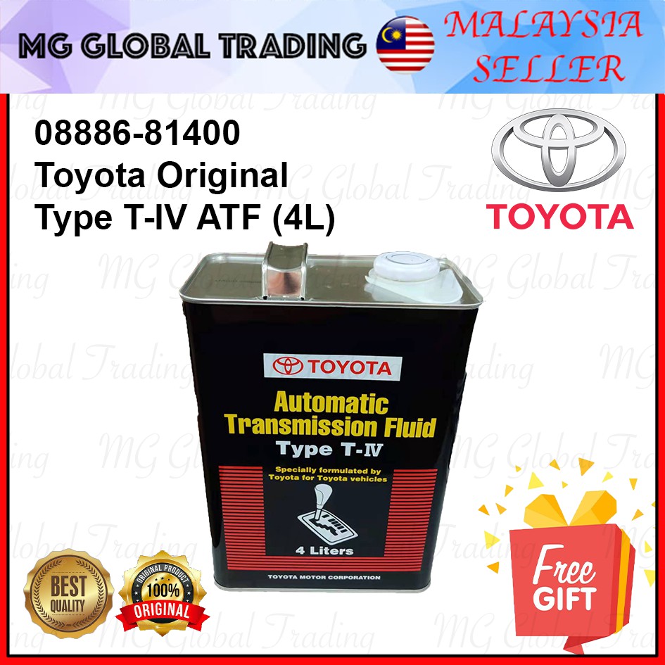Toyota ATF Type IV T4 (4L) Original Auto Transmission Oil ( 08886-81400 ...