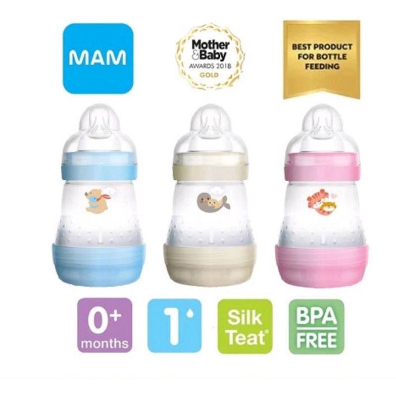 💖1Pieces, 160ml 5,5oz] 💖MAM Anti Colic Baby Feeding Bottle Botol Susu Bayi Baru | Shopee Malaysia