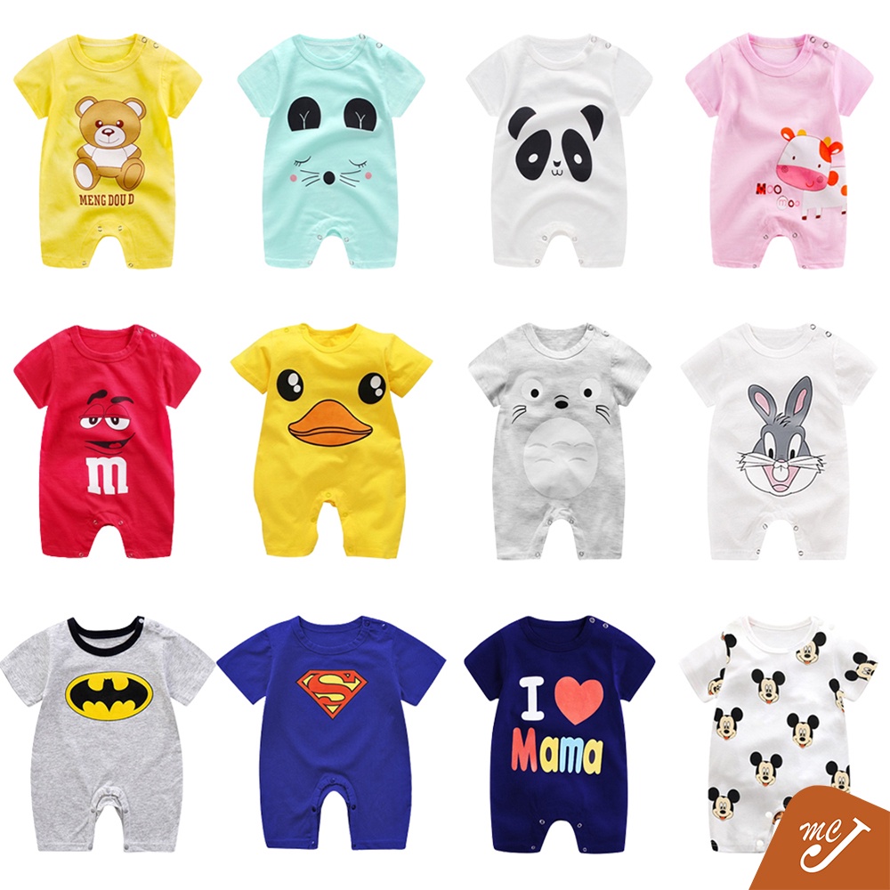 McJoden - BIBI Newborn Baby Girl or Boy Cartoon Animal Short Sleeve ...