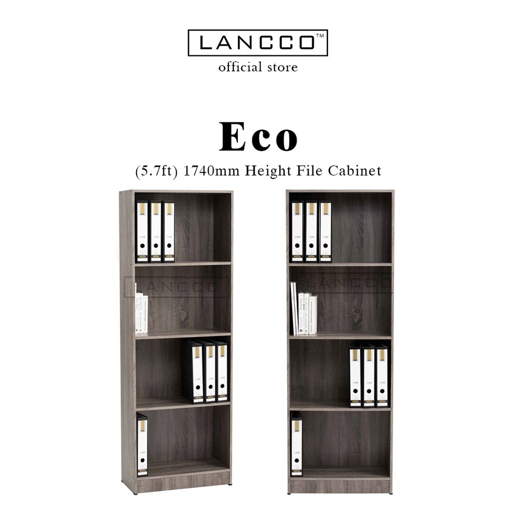 LANCCO: Eco 4 compartments file cabinet (5.7ft height)/Kabinet File / shelf multipurpose storage ...