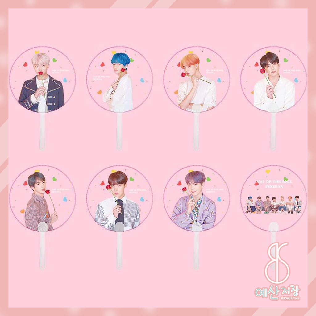 [BS] Kpop BTS BT21 Hand Fan PVC Hand Fan Jungkook V Jimin - KP044 ...