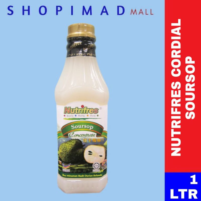 [1L] NUTRIFRES CORDIAL SOURSOP | KORDIAL MINUMAN | Shopee Malaysia