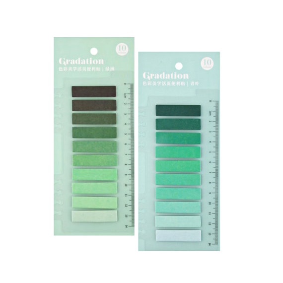 Forest Green Ombre Sticky Notes, Notepad, Page Tab | Shopee Malaysia