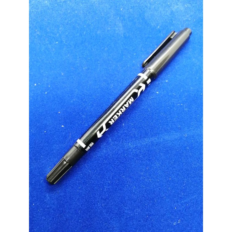 🖊Ready Stock🖊Two-Sided Fine Black Permanent Line Marker Pen | Shopee ...