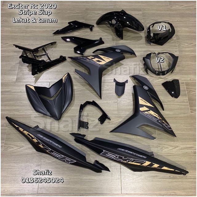 Exciter Rc 2020 black gold | Shopee Malaysia