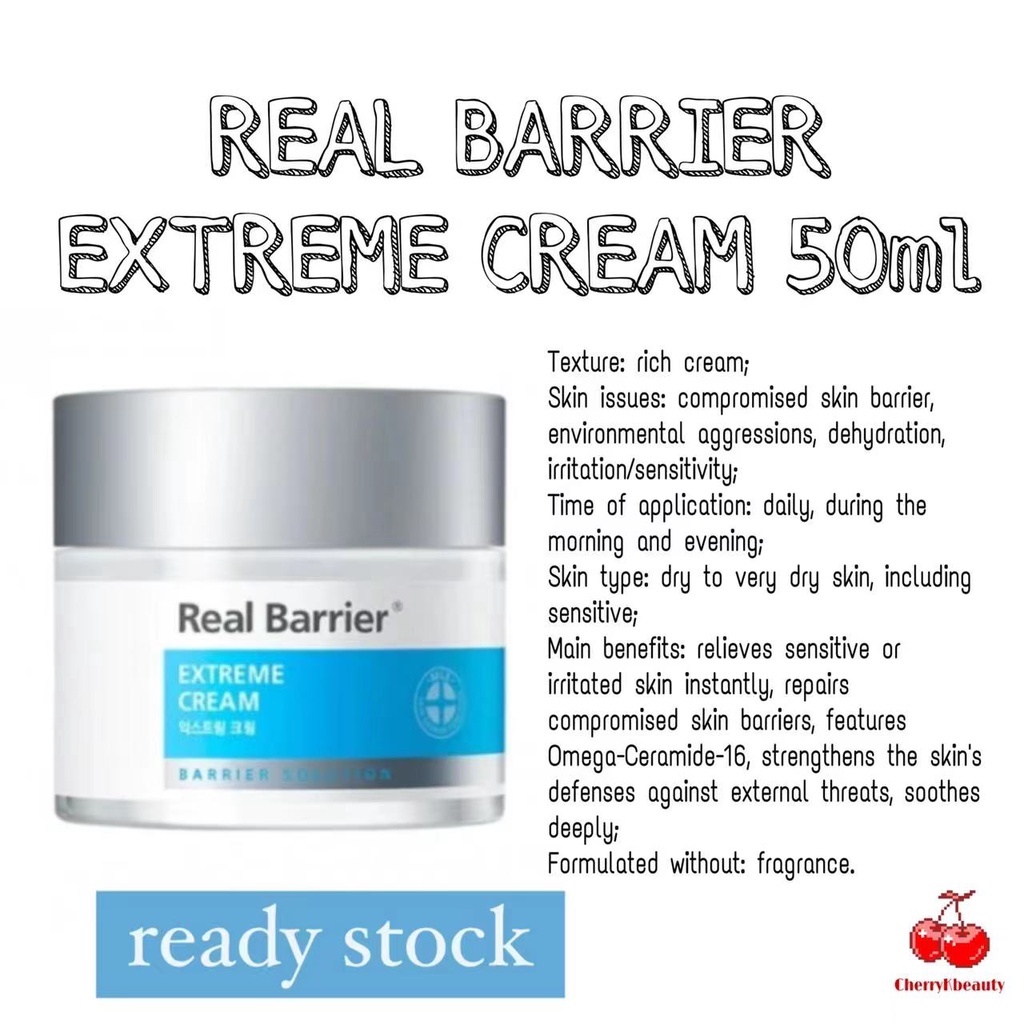 💥PROMOTION💥 Real Barrier Extreme Cream 50ml ( for eczema, very dry ...