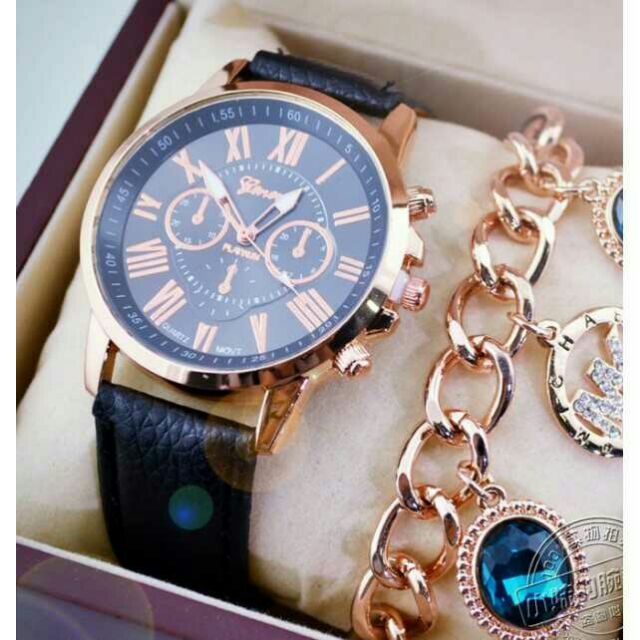🔥READY STOCK🔥 Women's Watch Geneva Geuine Jam Tangan Wanita🔥 | Shopee ...