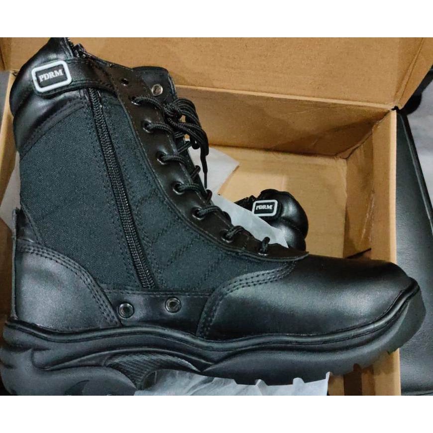 SWAT LEATHER BOOTS TACTICAL BOOTS ( KASUT OPERASI ) | Shopee Malaysia