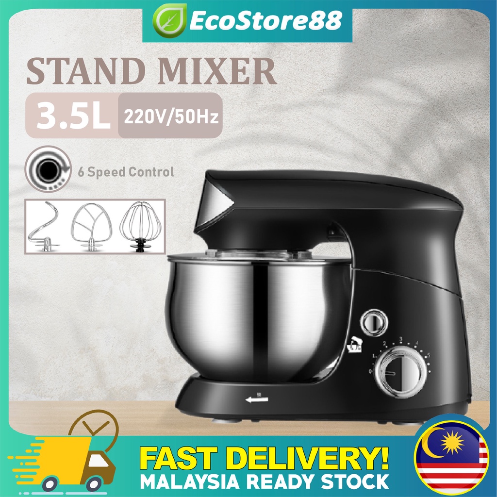 3.5L Stand Mixer Heavy Duty Stainless Steel Bowl Food Mixer Chef ...