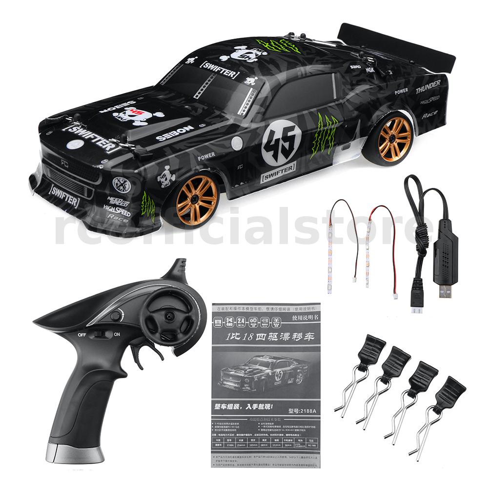 HBX 2.4G 2188A 1/18 4WD RC Car Drift RTR Vehicle Models Full ...