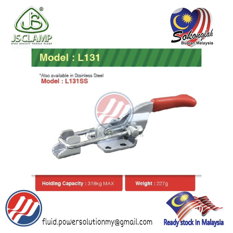 JS Latch Type Toggle Clamp L131 Series Maximum Safe Load 318 kg ...
