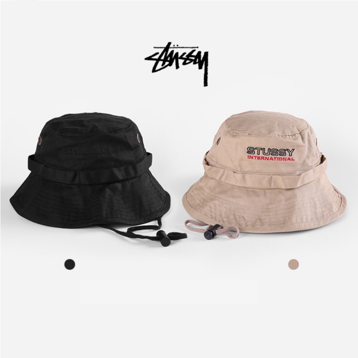 Stussy Drawstring Bucket Hat Outdoor Sun Hat | Shopee Malaysia
