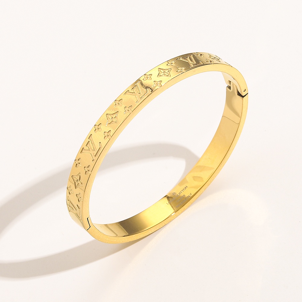 LV Bracelet Fashion Titanium Steel Bangle Women's Jewelry | Shopee Malaysia