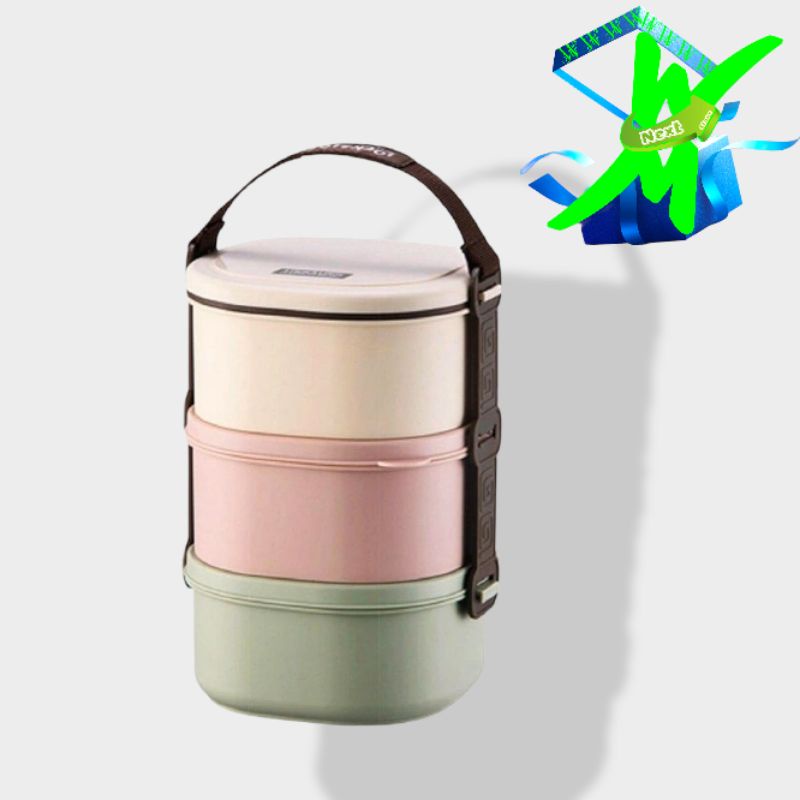 Place To Eat/Bekal LocknLock 3Tier Lunc Box HPL770 | Shopee Malaysia