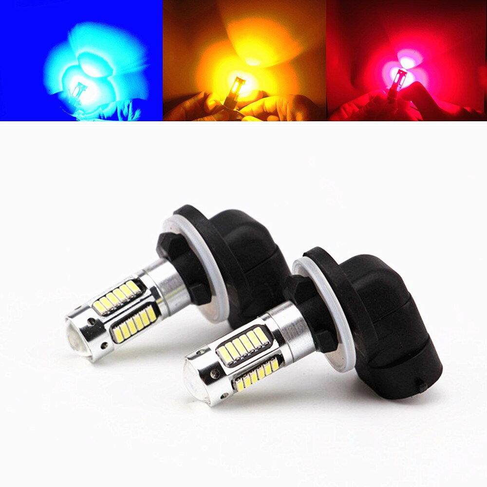 2PCS H27 881 H27W/2 LED Car Bulbs Fog Lamp 4014 30SMD DRL Daytime ...