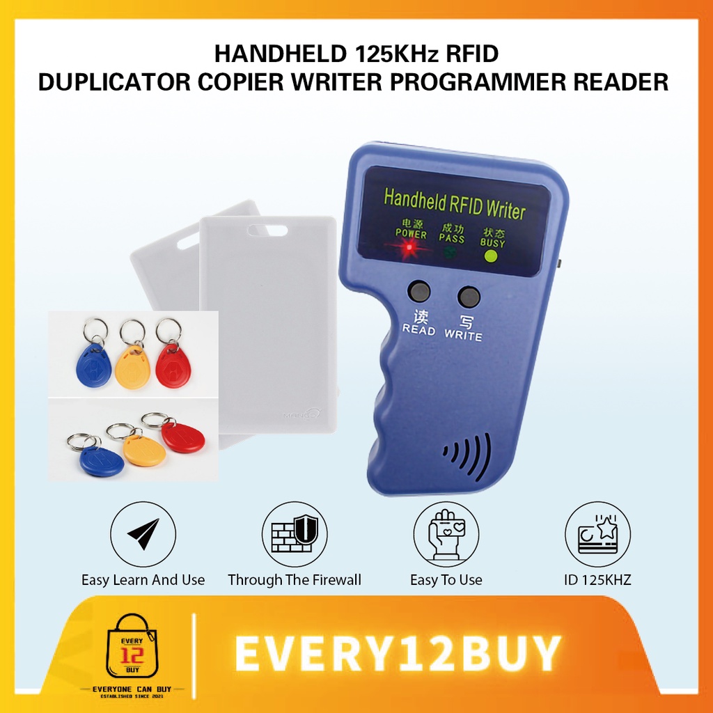 【𝐂𝐥𝐞𝐚𝐫𝐚𝐧𝐜𝐞 𝐒𝐚𝐥𝐞】Handheld RFID Reader Writer RFID Copier 125khz RFID ...