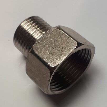 Stainless steel threaded step adapter (3/4 internal thread, 1/2 ...