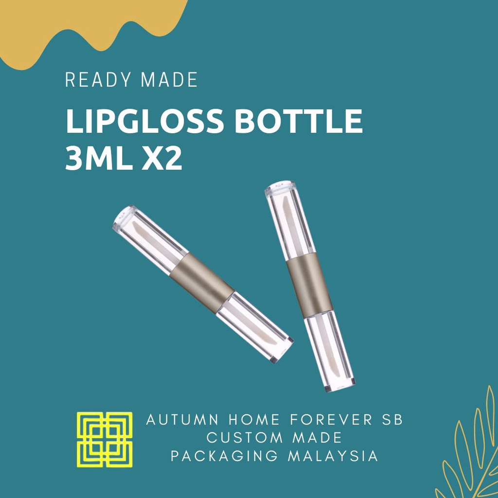 Ready Made 3ml Lipgloss Bottle Dual Side , Lipmatte Bottle Packaging ...