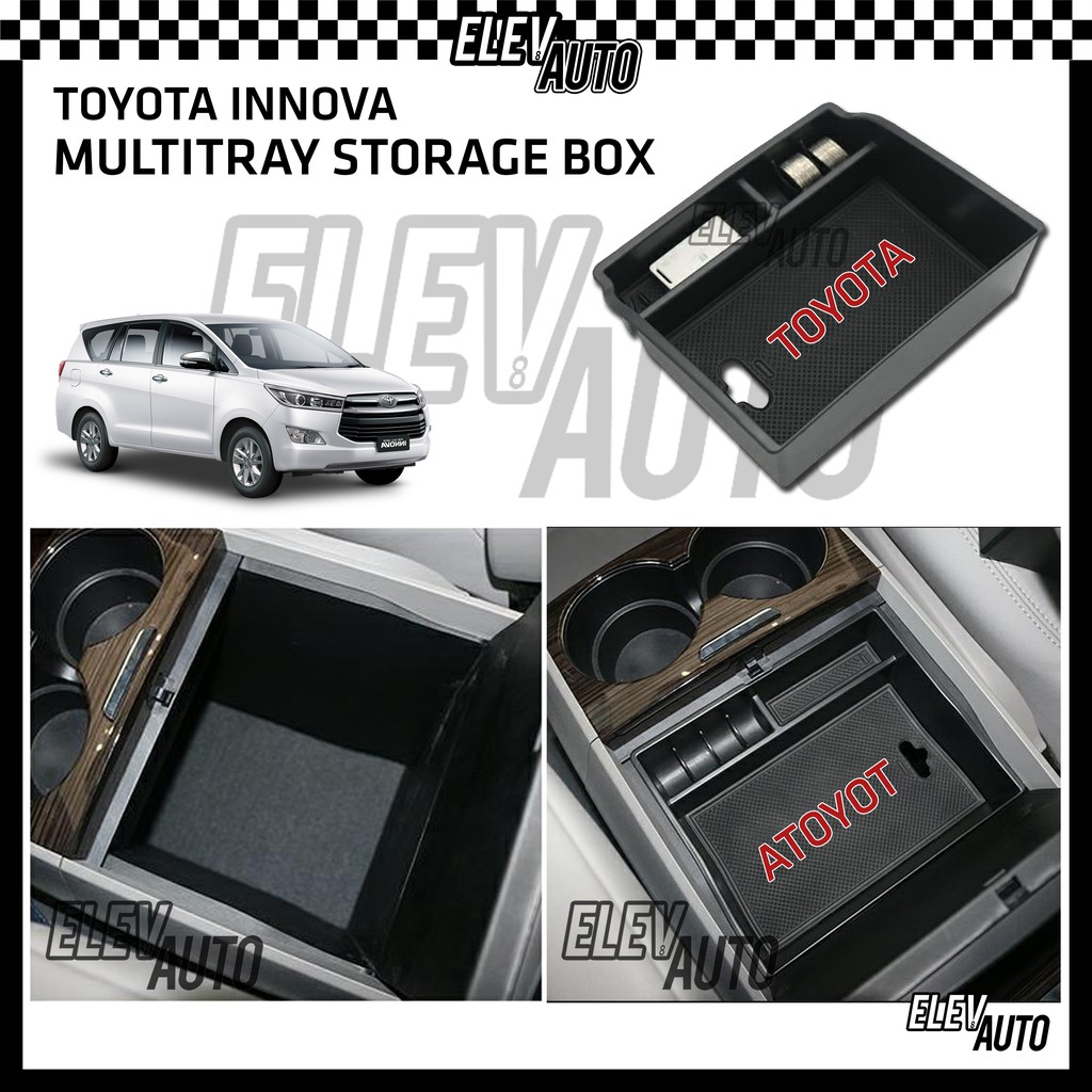 Toyota Innova 2016-2021 Armrest Center Console Multitray Storage Box ...