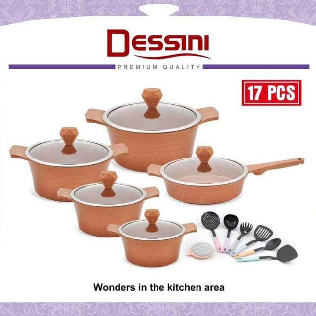 17pcs Dessini Cookware Set | Shopee Malaysia